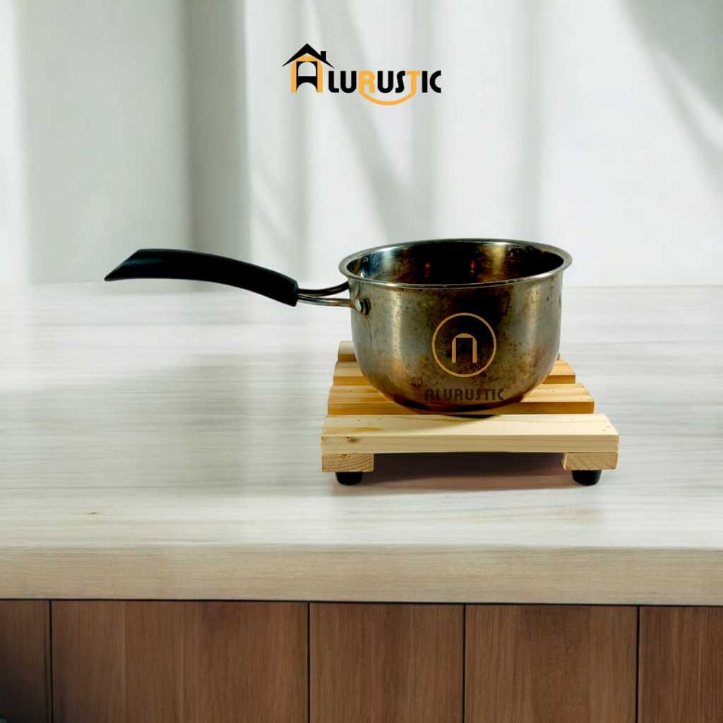 Jual TATAKAN KAYU PANCI / POT / ALAS KAYU SERBAGUNA / WOODEN COASTER ...
