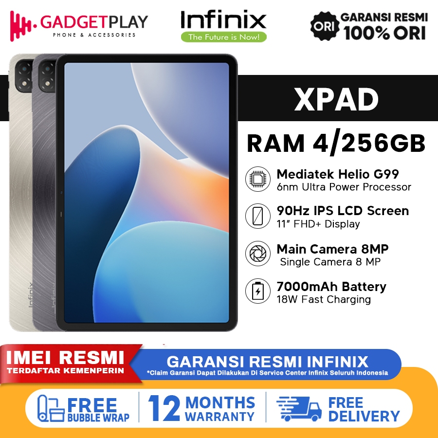 Jual Infinix XPad [4GB+128GB] [4GB+256GB] - Garansi Resmi 1 Tahun ...