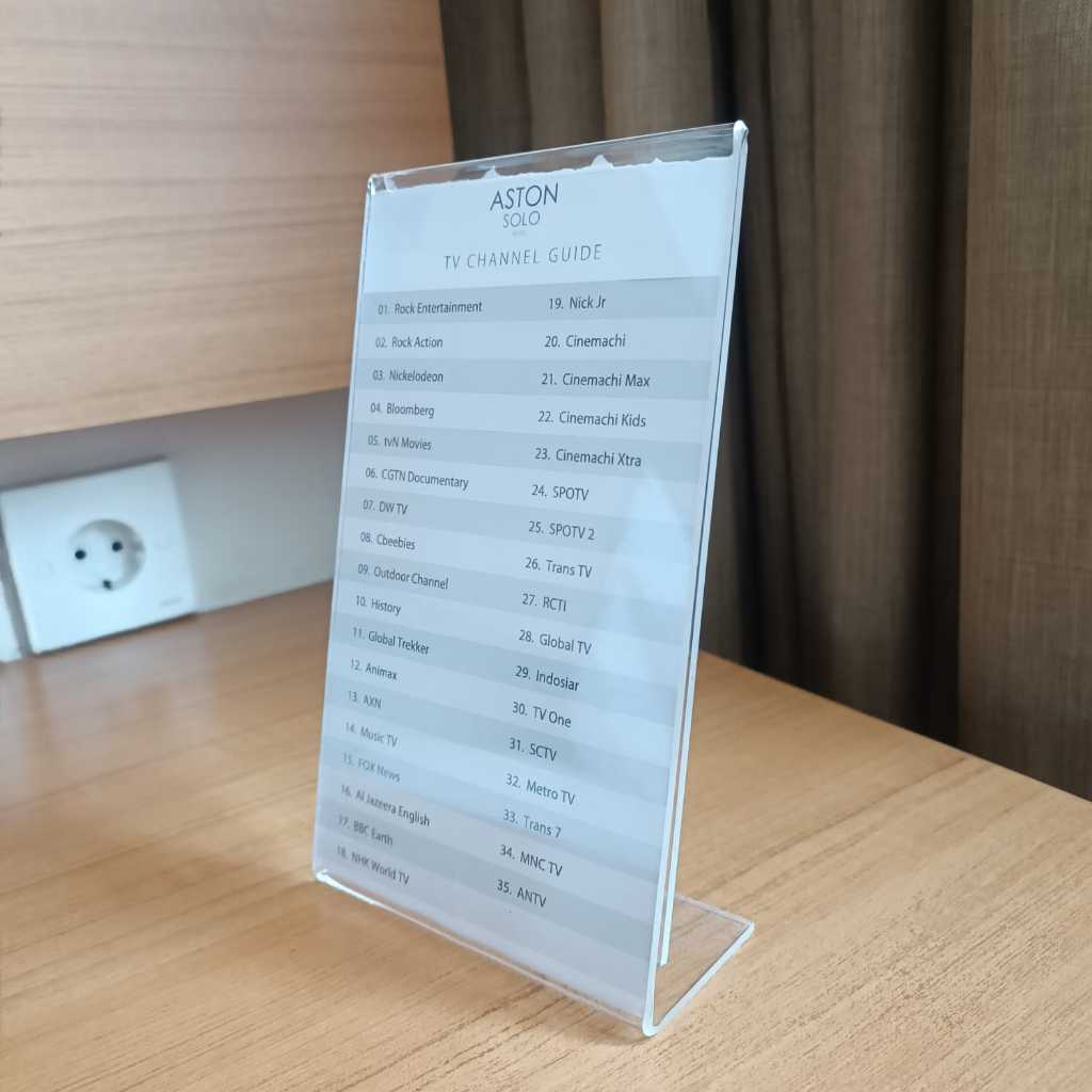 Jual Standing Menu Akrilik Display Foto Meja Acrylic Papan Informasi ...