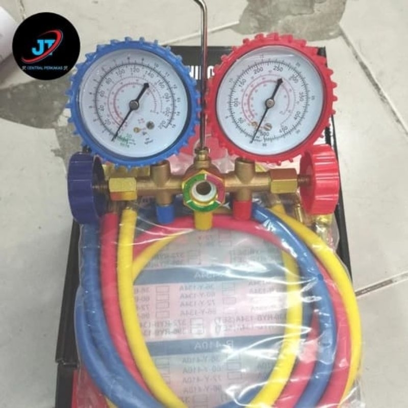 Jual RT-410 Regulator Brass Manifold Testing AC Freon RT410 | Shopee ...
