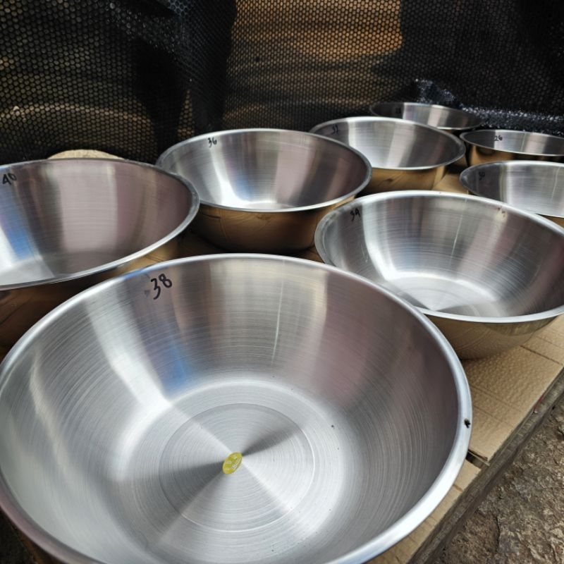Jual Baskom Stainless Tebal 24 / 26 / 28 / 30 / 32 / 34 / 36 / 38 / 40 ...