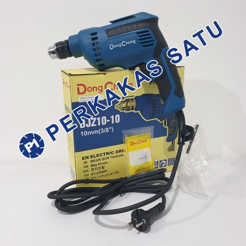 Jual MESIN BOR BESI 10MM DONGCHENG DJZ10-10 BOR KAYU ELECTRIC DRILL ...