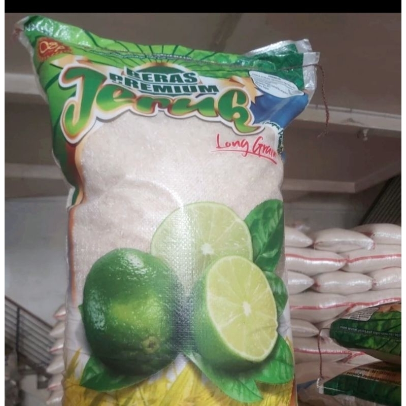 Jual Beras premium Cap Jeruk Ijo Long Grain 5 Kg | Shopee Indonesia