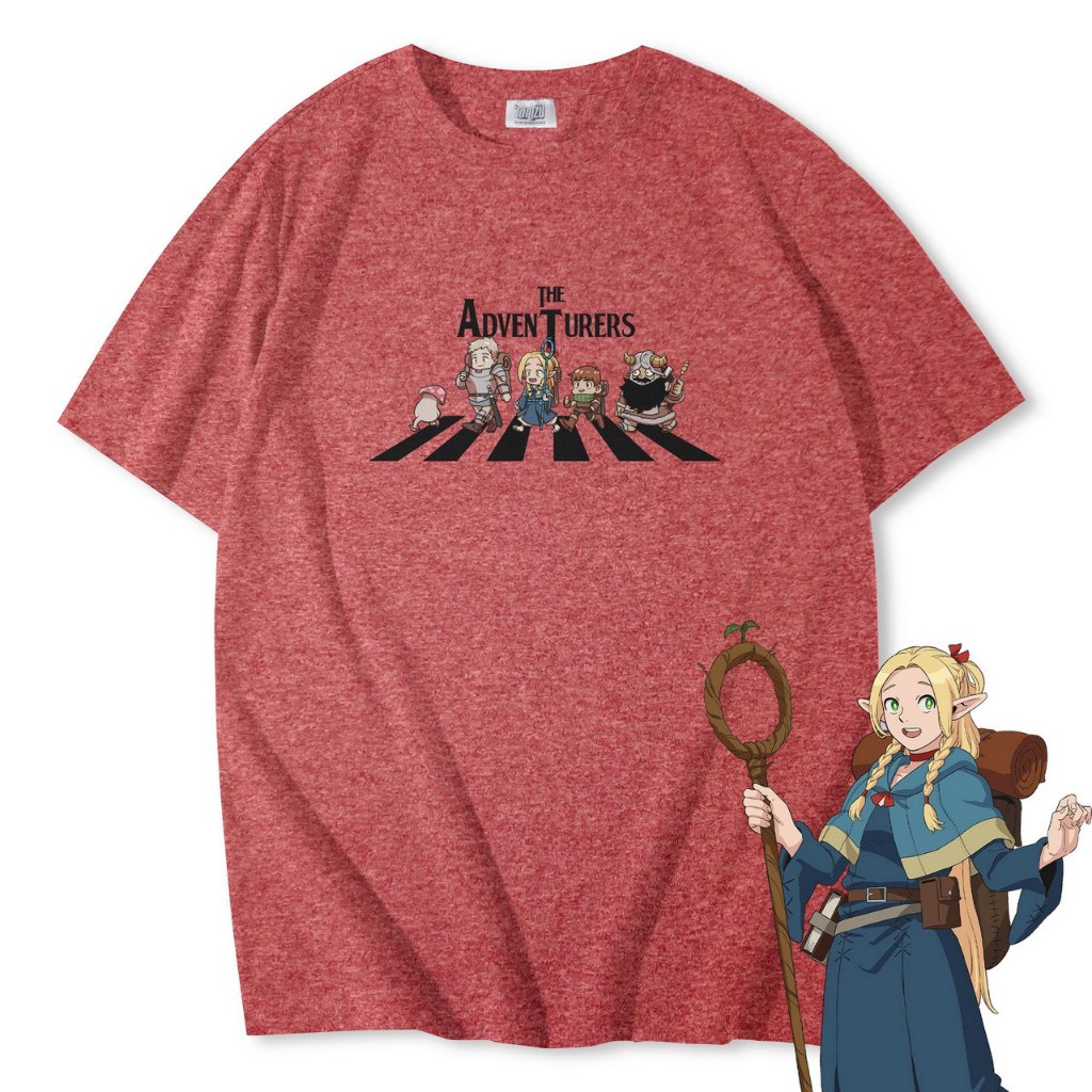 Jual Kaos Delicious in Dungeon Abbey Road Tshirt Adventure Party Laios ...