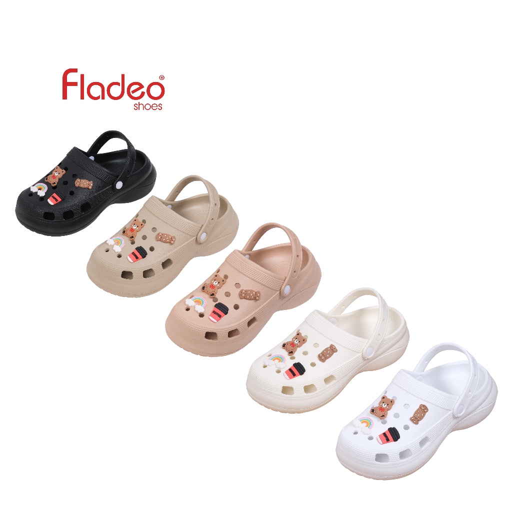 Jual Fladeo I23/PLT08-1TM/Sandal Clog Wanita [ Clog Sandals ] | Shopee ...