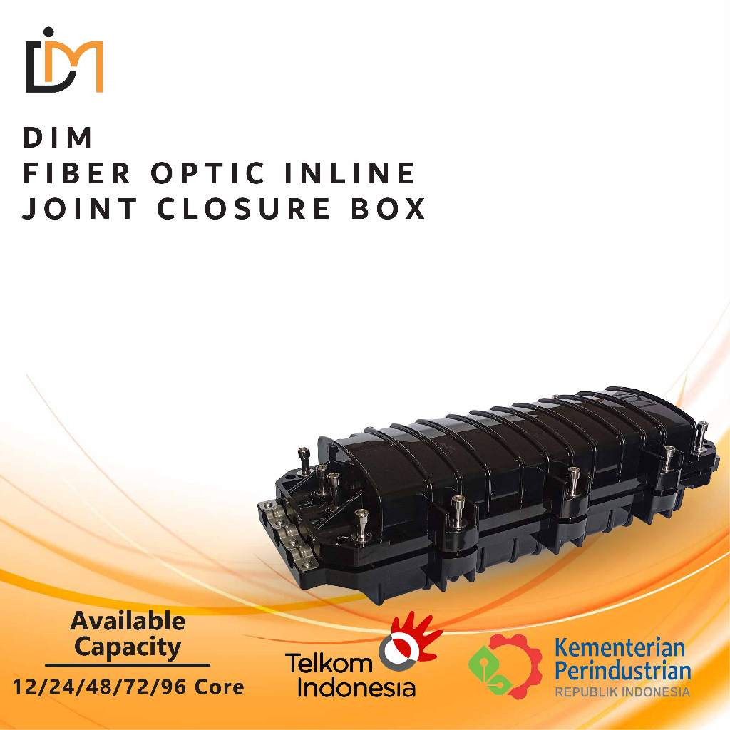 Jual Inline Joint Closure Fiber Optik 12 Core - 24 Core - 48 Core - 96 ...
