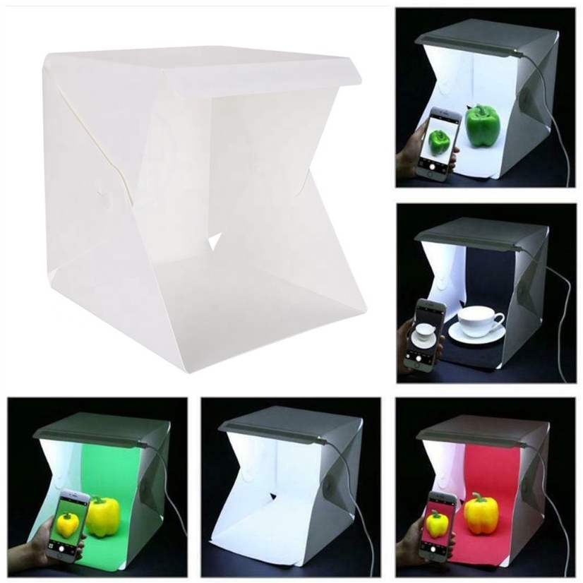 Jual PULUZ Photo Studio Mini Softbox Photo Box dengan Lampu 2 LED ...