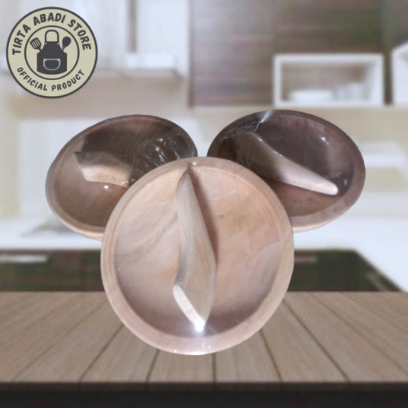 Jual Cobek Kayu + Ulekan Ukuran 16 18 20 22 CM Bahan Kayu Pinus / Coet ...