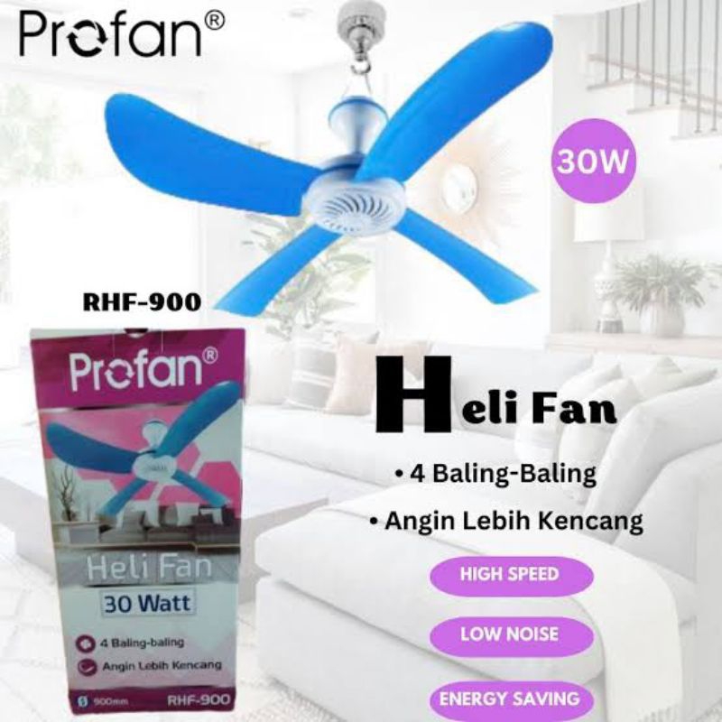 Jual Kipas Angin Gantung / Ceiling Fan PROFAN 30 Watt RHF-900 | Shopee ...
