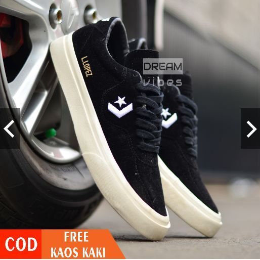 Jual SEPATU CONVERSE SNEAKERS CONVERSE ONE STAR PLAYER OX BLACK WHITE J ...