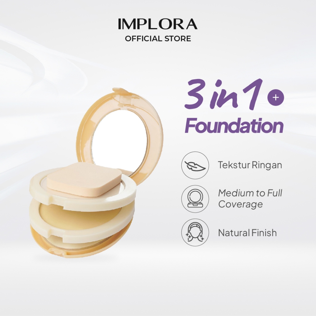 Jual Implora Bedak Sueluttu Powder Cake 3in1 320 | Medium to Full ...