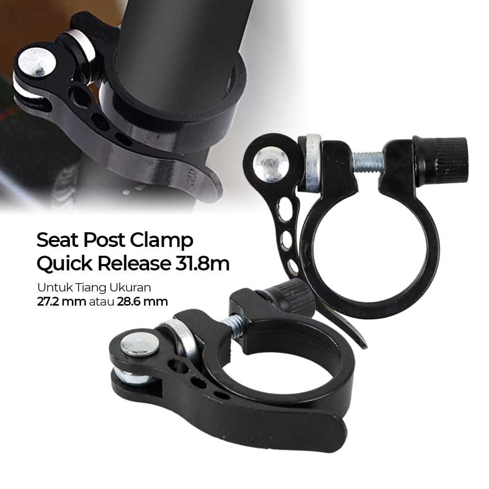 Jual Seat Clamp Klem Tiang Sadel ETA BIKE Quick Release 31,8m for 27,2/ ...