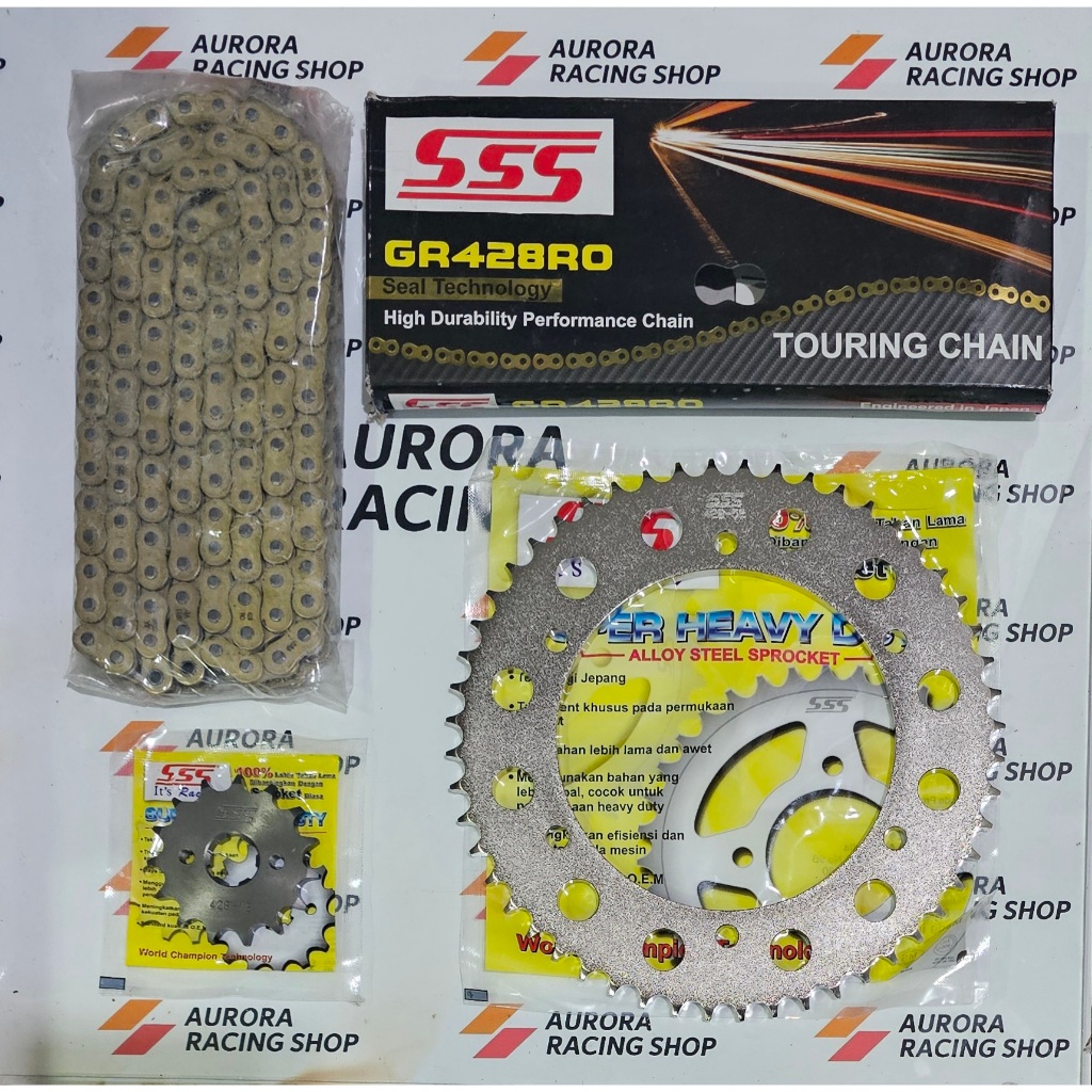 Jual GEAR SET SSS YAMAHA WR155 WR 155 & RANTAI SSS ORING 428 RO GOLD ORIGINAL | Shopee Indonesia