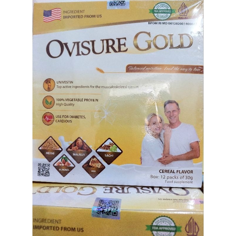 Jual Ovisure Gold Plus Milk Ori 100%/ 1 box (12 Sachet)/ Susu untuk ...