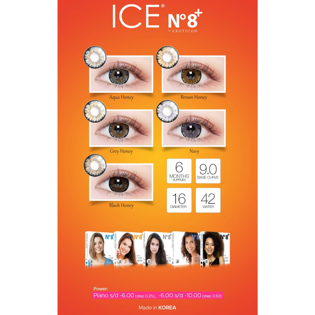 Jual Softlens ICE N8+ (BIG EYES) | Shopee Indonesia