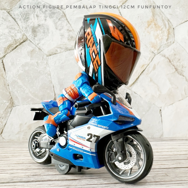 Jual action figure pembalap motor rider racer motorcycle diecast helm ...