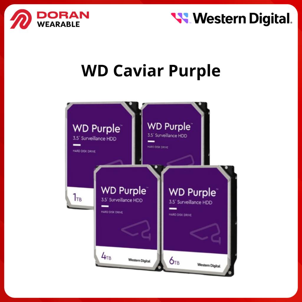 Jual WD Caviar Purple 1TB - 2TB - 4TB - 6TB for CCTV | Garansi 3 Tahun ...
