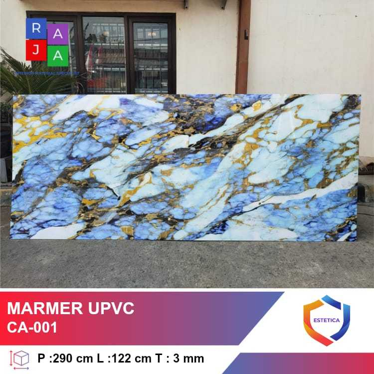 Jual Marmer Panel UPVC Dekorasi Dinding Motif Corak Marmer UV Marble ...