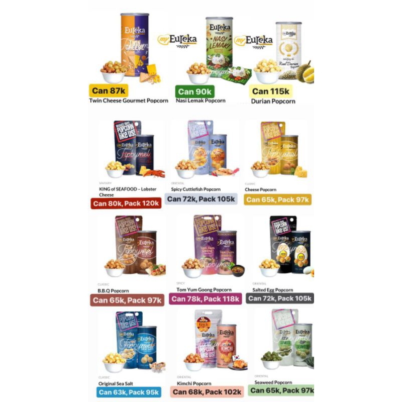 Jual Popcorn Eureka (my Eureka) malaysia penang kuala lumpur | Shopee ...