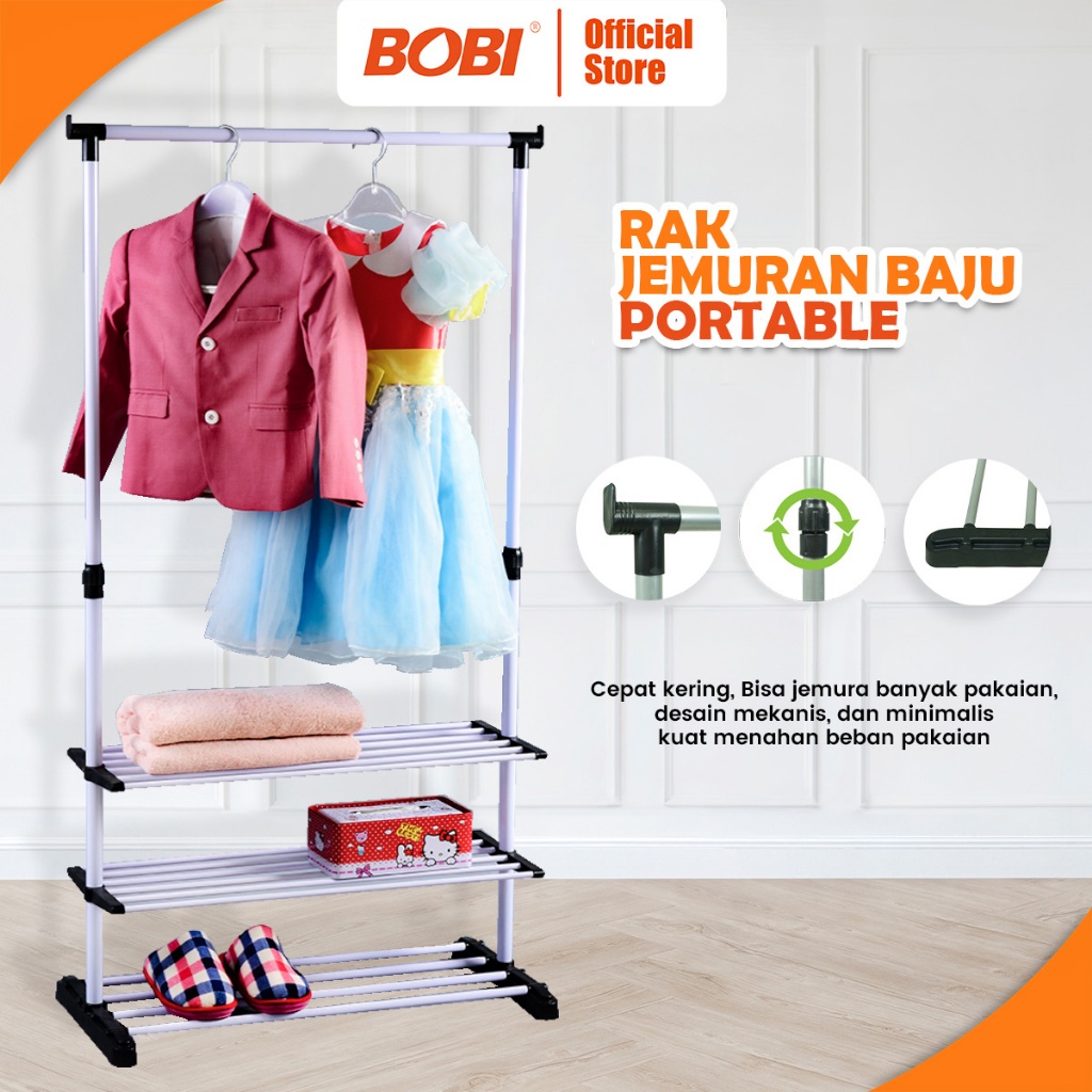 Jual Rak Jemuran Portable / JEMURAN BAJU DOUBLE POOL RAK BESI STAINLEES ...