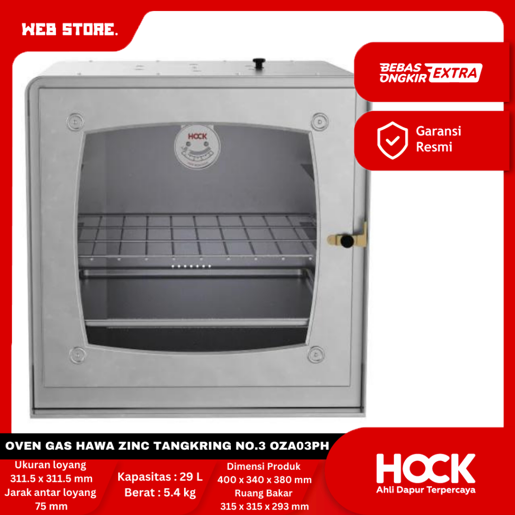 Jual Oven Kompor Gas Hock Oven Tangkring Bahan Zinc Alumunium No 3/4 ...