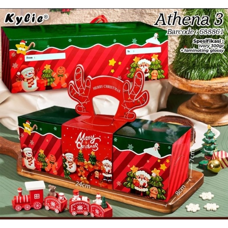 Jual Athena box natal cookies box natal bolu gulung box natal brownies ...