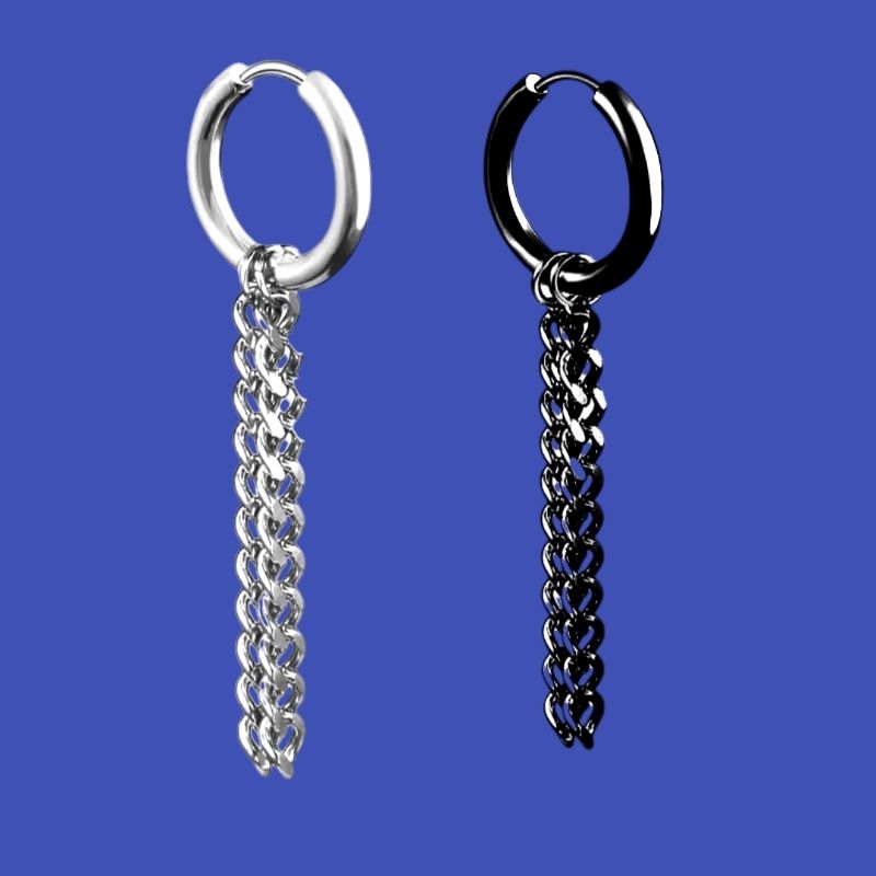 Jual ANTING TITANIUM PRIA WANITA MODEL GAYA HIPHOP KOREA ANTI KARAT ...