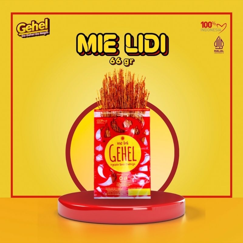 Jual [PEDAS GURIH] Mie Lidi Gehel Snack 66 gr | Shopee Indonesia