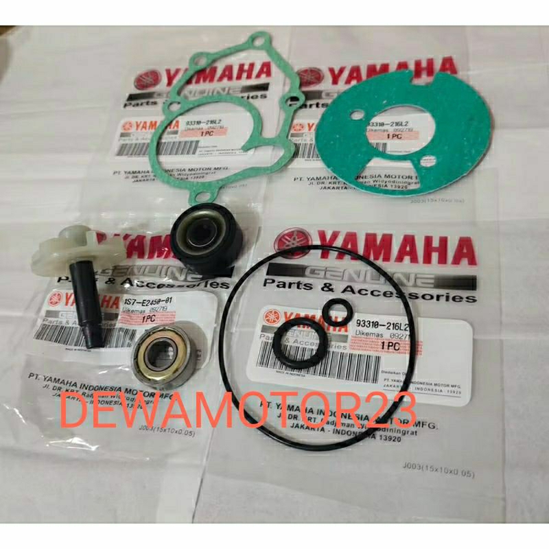 Jual PAKET KOMPLIT SET KIPAS AS SEAL SIL BEARING PAKING WATER PUMP RADIATOR JUPITER MX | Shopee ...