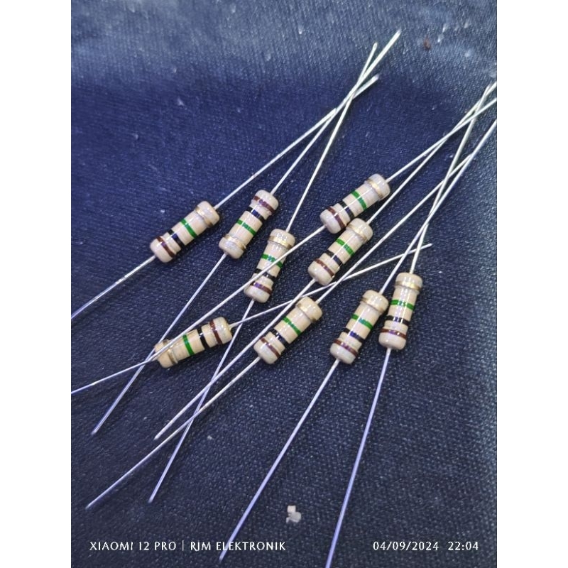 Jual 10 pcs resistor 1/2 WATT ukuran 1 mega | Shopee Indonesia
