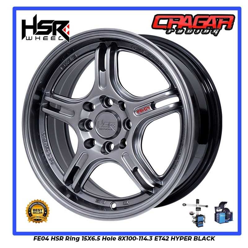 Jual Velg Mobil Model Palang 5 Ring 15 Lubang 4 Cocok Buat Vios Yaris Etios Jazz Dll - HSR FE04 ...