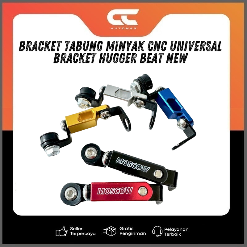 Jual BRACKET CNC MOSCOW TABUNG MINYAK DEPAN REM BREKET HUGGER PNP BEAT ...