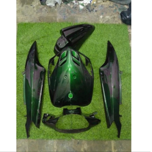 Jual Cover full body halus yamaha mio sporty moonlight green(hitam ...