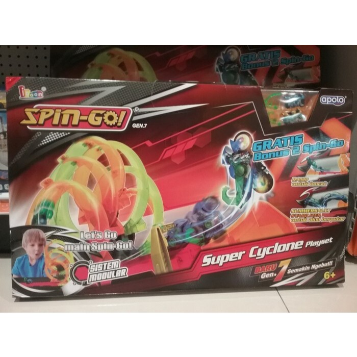Jual SPIN GO SUPER CYCLONE PLAYSET BONUS 2 SPIN GO ORIGINAL APOLO ...