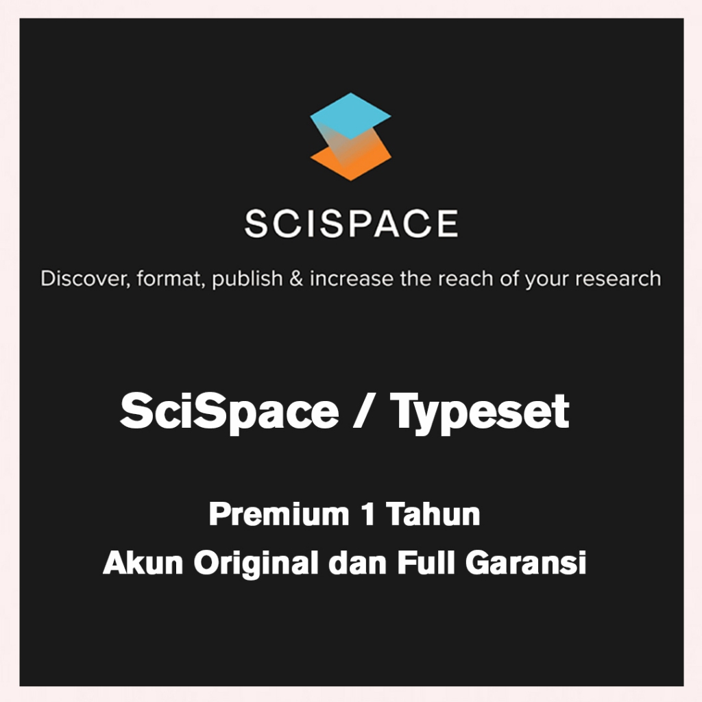 Jual Scispace / Typeset Premium 1 Tahun Full Garansi | Shopee Indonesia