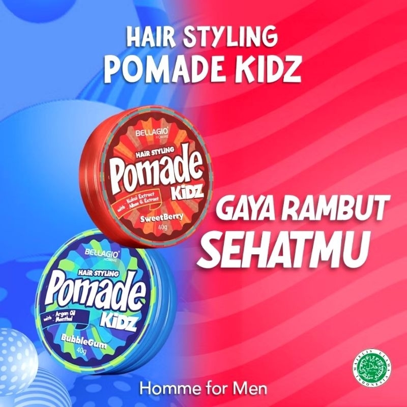 Jual Bellagio Homme Pomade Kidz - Minyak Rambut Anak - 40g | Shopee ...
