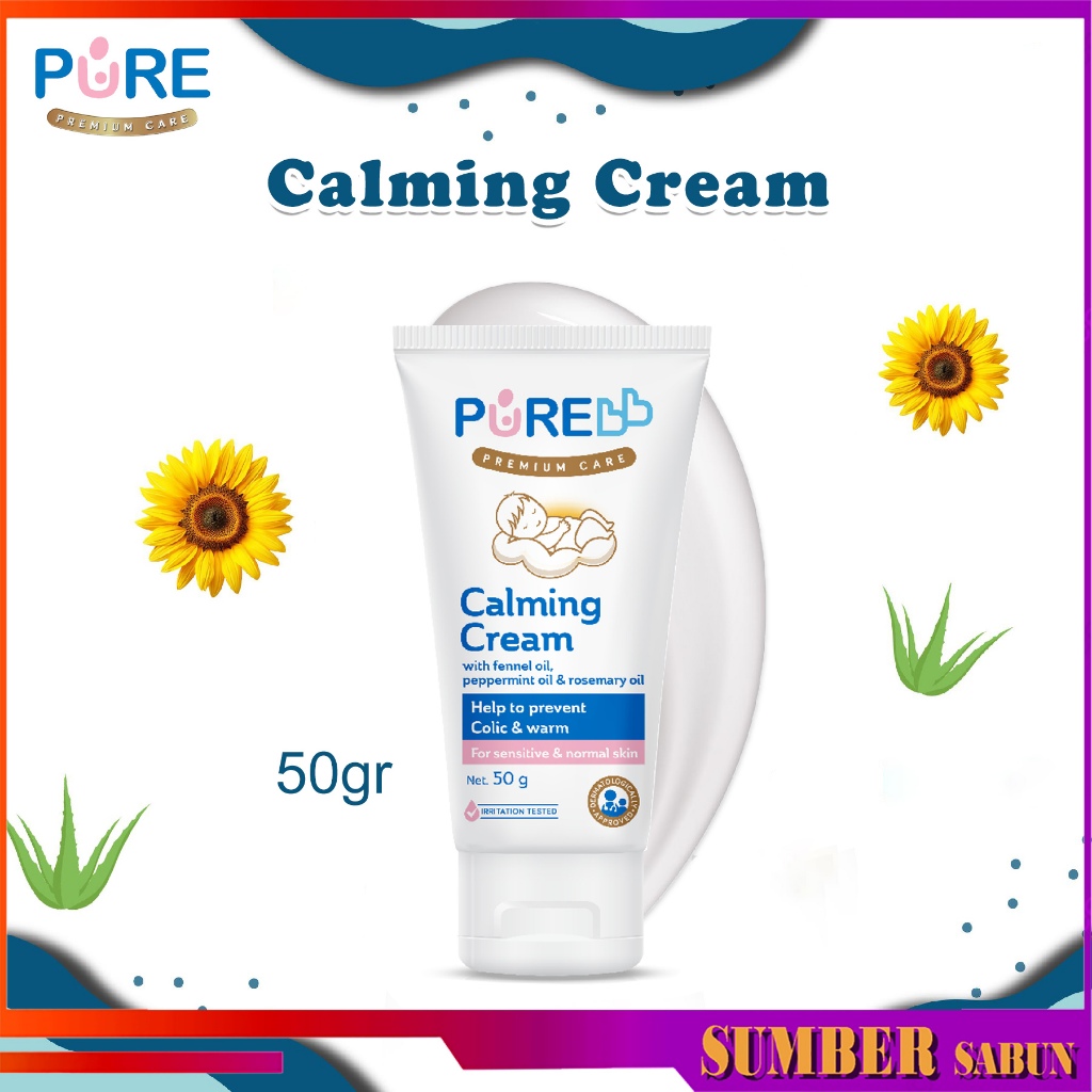 Jual PUREBB Calming Cream 50gr Menghangatkan Meredakan Kembung Bayi ...