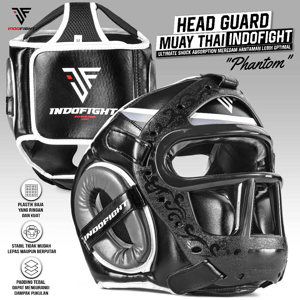 Jual Head Guard Muay Thai Boxing Indofight Basic Head Guard Boxing Muay ...