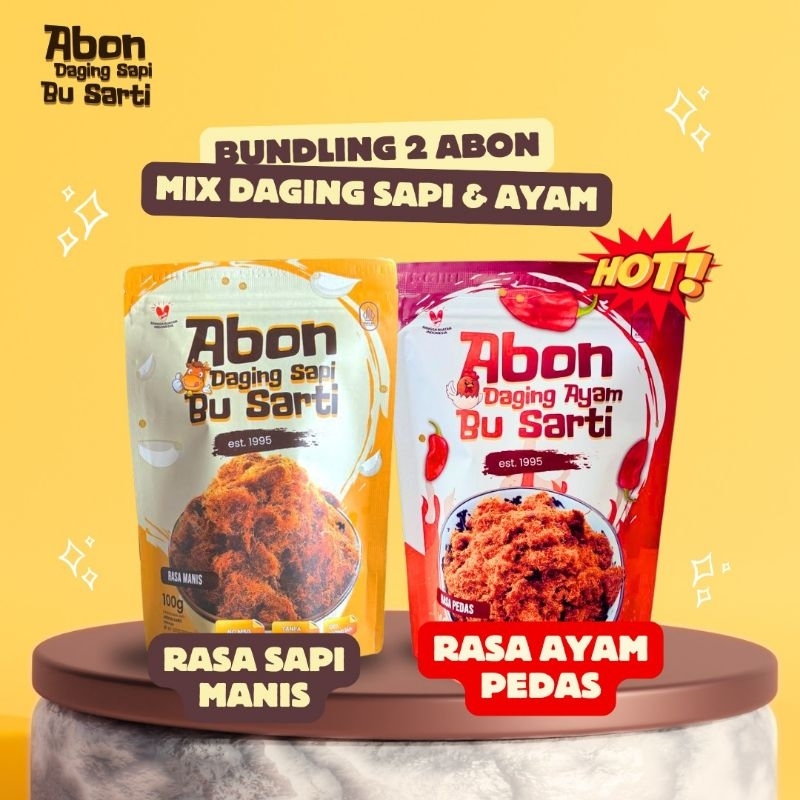 Jual [PREMIUM PACKAGING] - Abon Sapi dan Ayam Bu Sarti - Manis dan ...