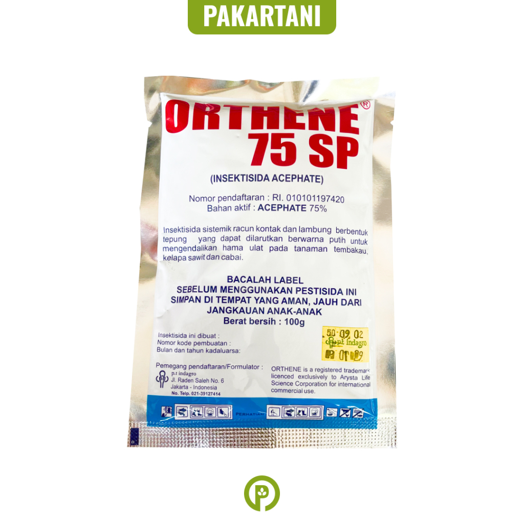 Jual ORTHENE 75 SP - Insektisida Sistemik - Pembasmi Hama Ulat & Serangga - Acephate - Indagro ...