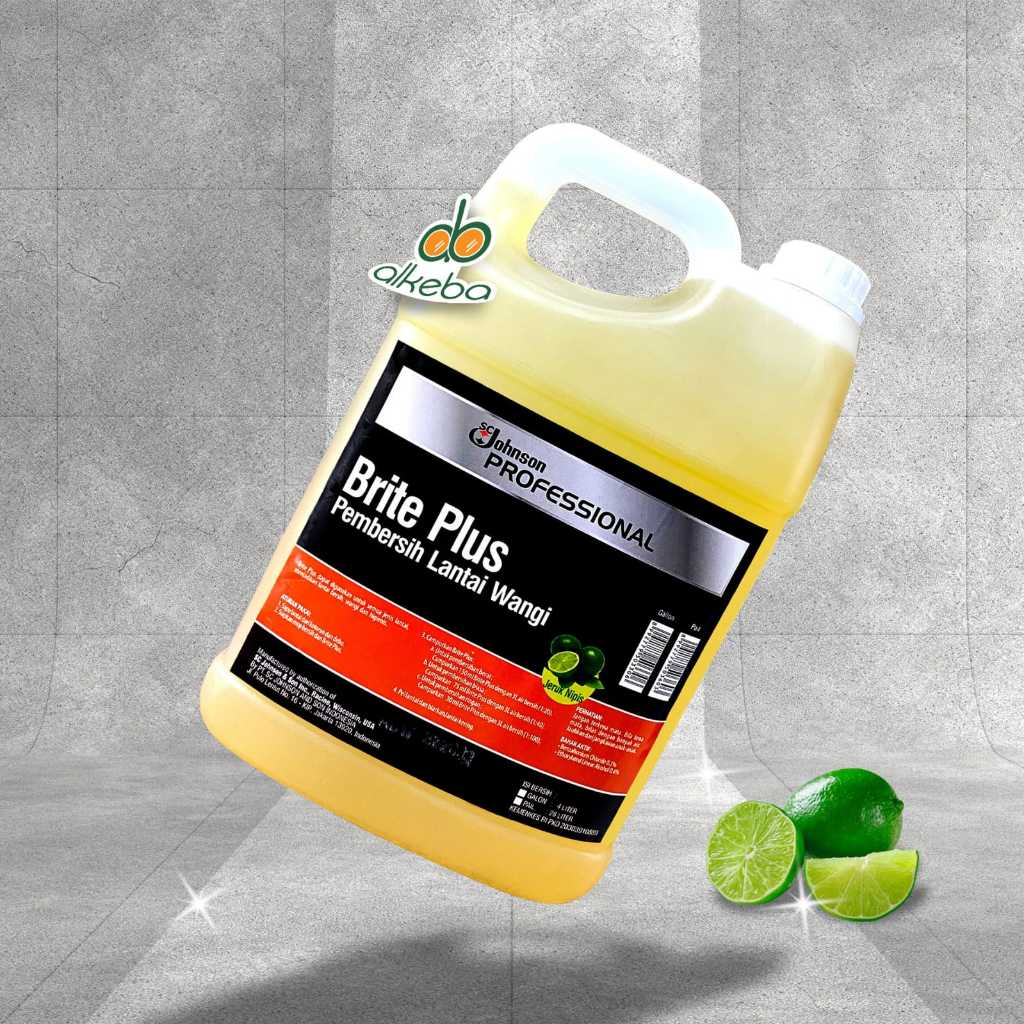 Jual Johnson - Brite Plus Lemon 4 Liter / Cairan Pel Pembersih Lantai ...