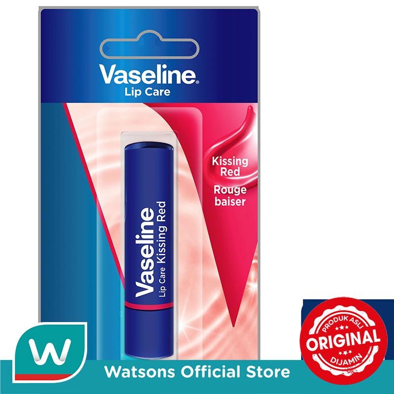 Jual Vaseline Lip Care Colour + Care - Kissing Red Stick | Shopee Indonesia
