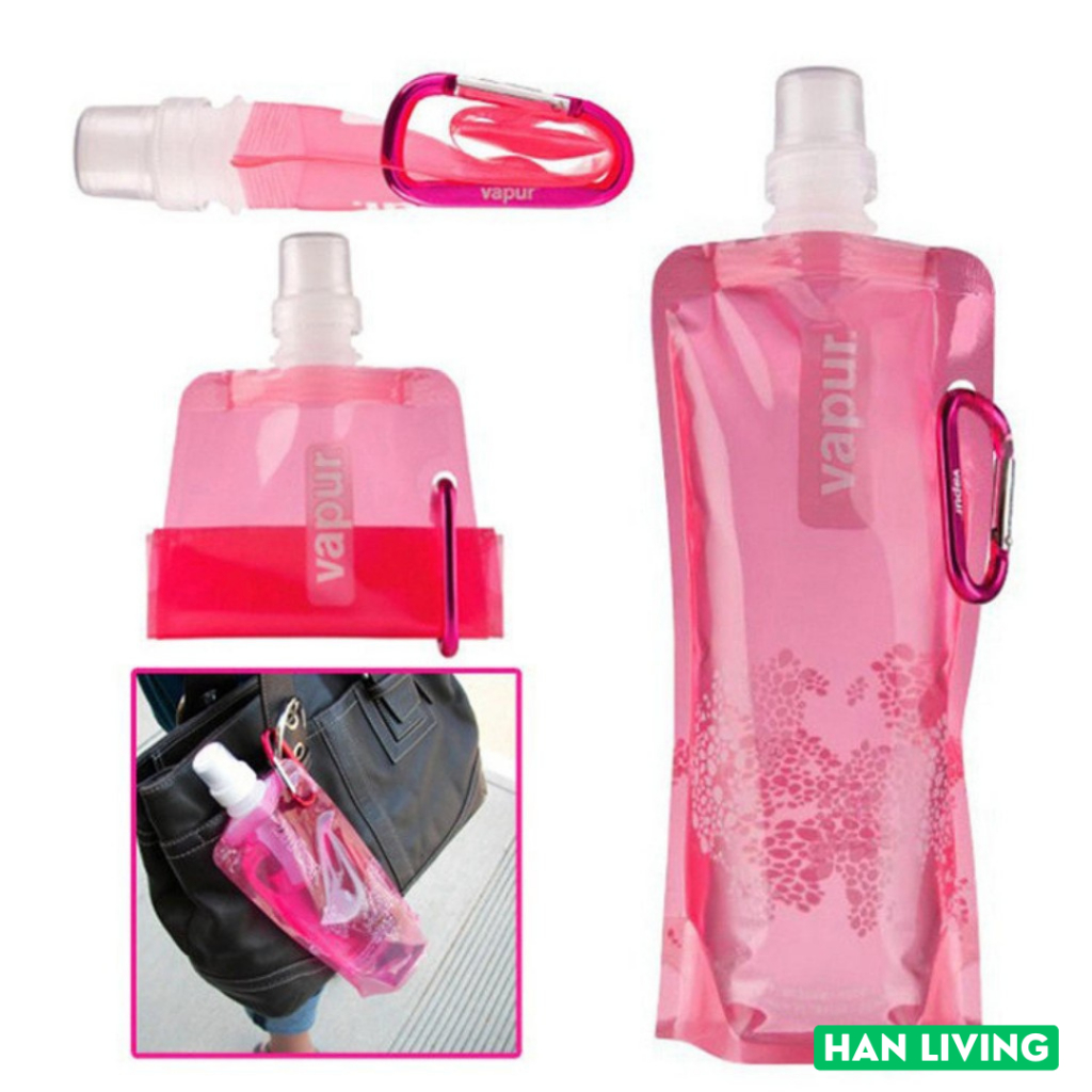 Jual HANLIVING Botol Minum Lipat Camping Hiking Water Bottle BPA Free ...