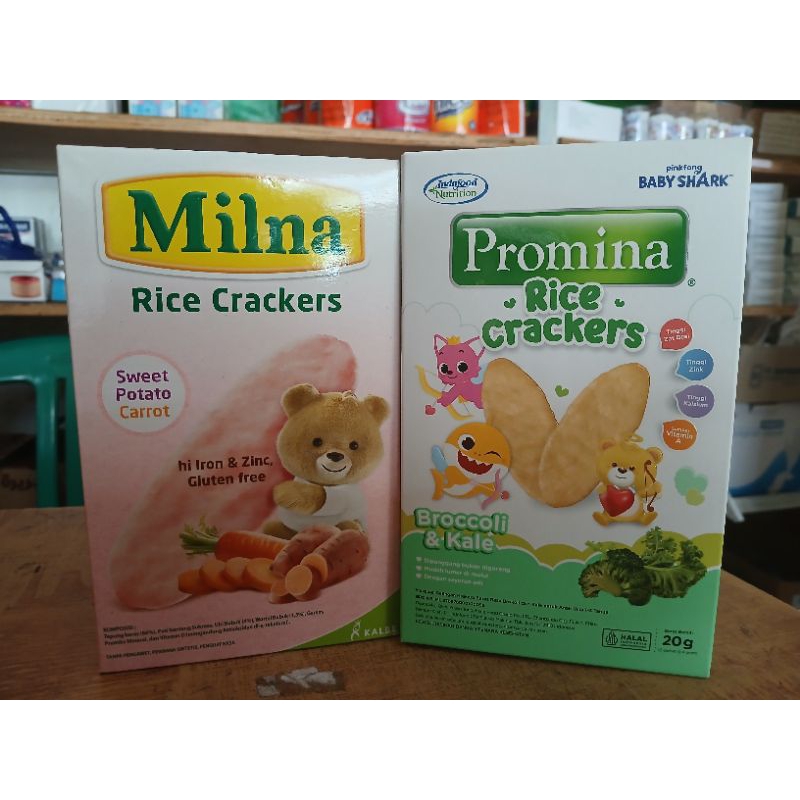 Jual Promina Rice Crackers// Brocoli&Kale//Sweet Potato Carrot | Shopee ...