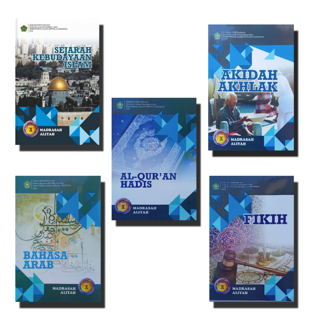 Jual Buku Madrasah Aliyah Kelas 10 MA Kemenag Akidah Akhlak Fikih Bahasa Arab Al Quran Hadis ...