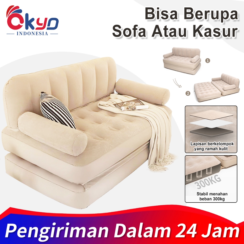 Jual sofa udara kasur ganda camping dipan kursi kasur sofa lipat sofa ...