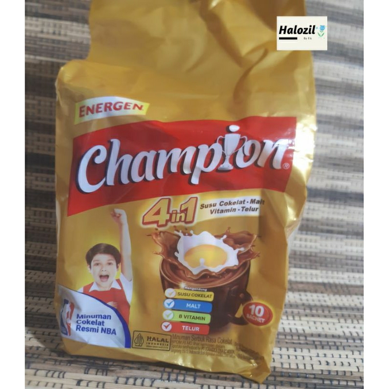 Jual CHAMPION 4 in 1 / ENERGEN CHAMPION/ SUSU CHAMPION COKLAT+MALT ...