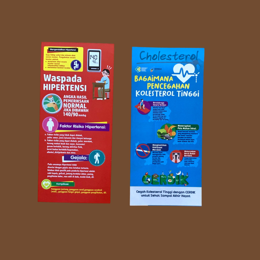 Jual Flyer Kolesterol dan Hipertensi | Brosur Penyakit Cholesterol ...