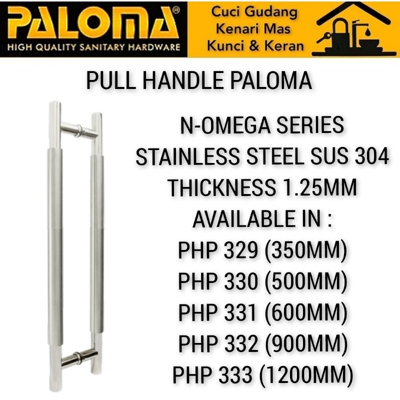 Jual PALOMA Pull Handle Pintu Tarikan Gagang Pintu Paloma N-Omega ...