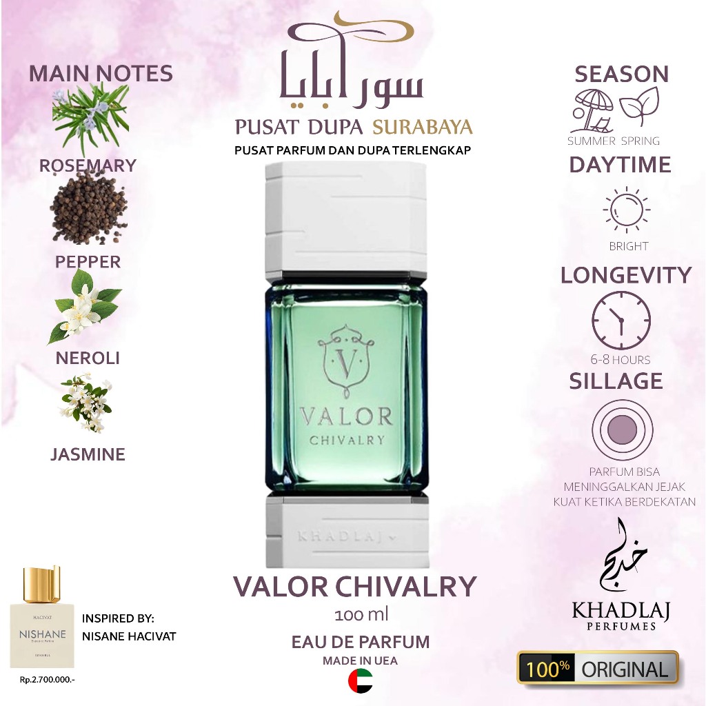Jual Parfum Asli Arab Original Premium Valor Chivalry by khadlaj ...